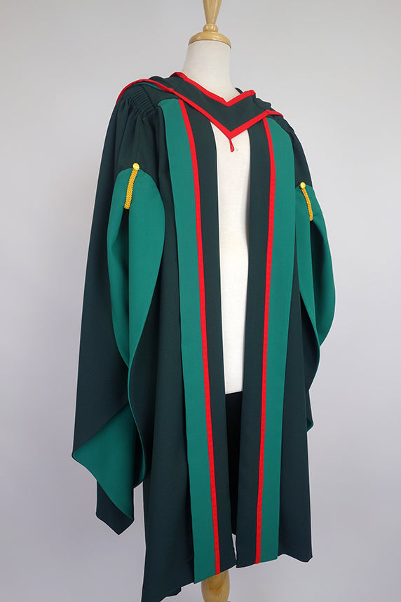 Buy University of Leeds PhD Graduation Gown Set - Gown, Hood and Bonnet ...