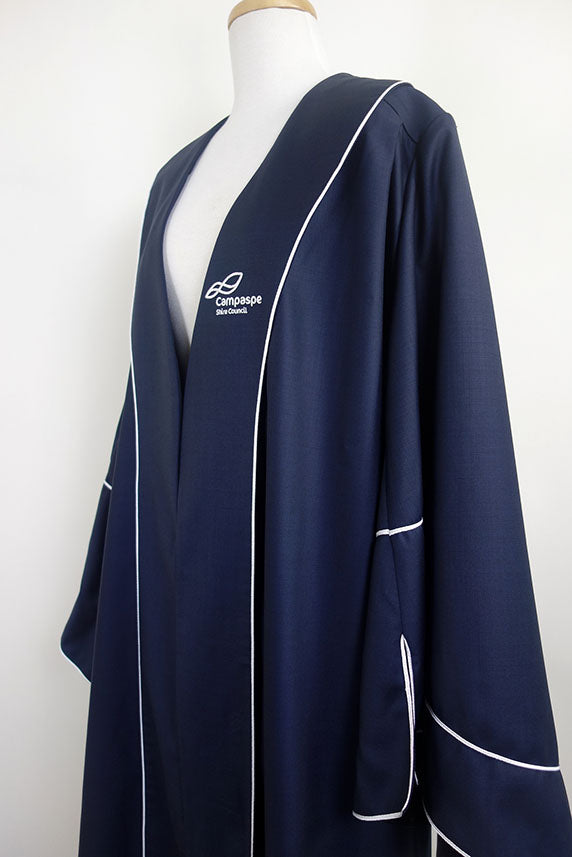Buy Corporate Mayoral Robe, Navy, Embroidered Council Logo Online at ...